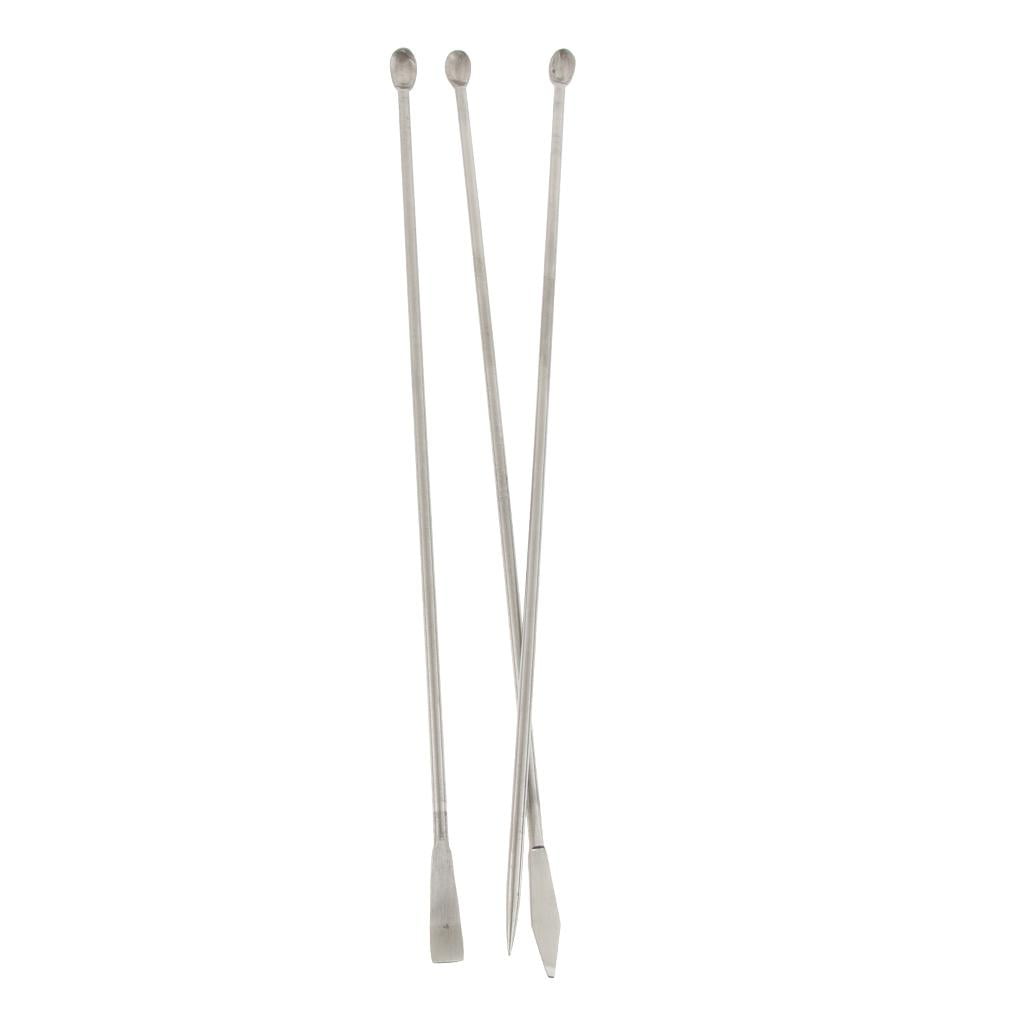3 Pieces Stainless Steel Micro Spoon And Micro Spatula - 22cm / 8.6 ...