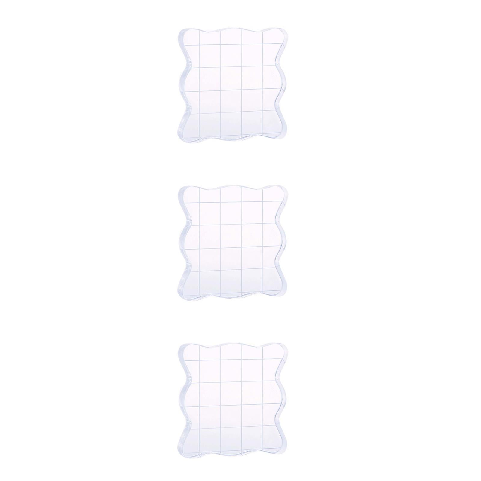 3 Pieces Stamps for Crafting Rounded Corner Stamp Blocks Clear Stamp ...
