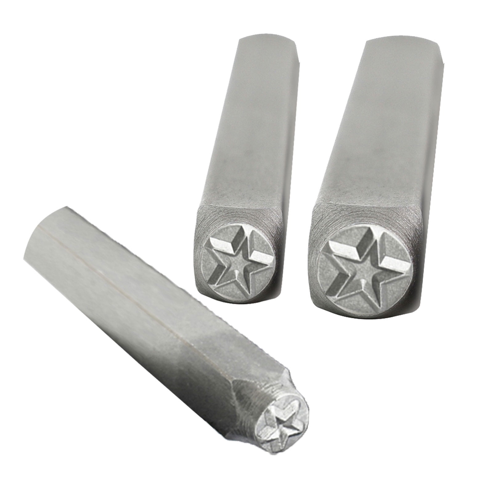 3 Pieces Star Shaped Metal Punch Stamps for Jewelry and Crafts Stamping ...