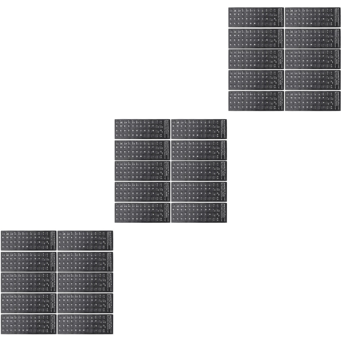 3 Pieces Sticker by Letter Keyboard Stickers Service Life - Walmart.com