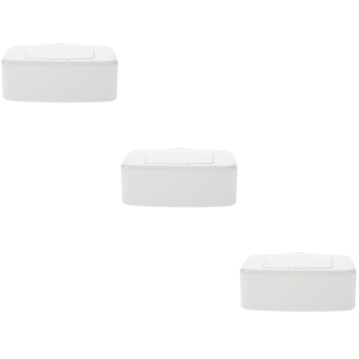 3 Pieces Storage Box Box of Wipes Portable Wipes Box Wet Wipes ...
