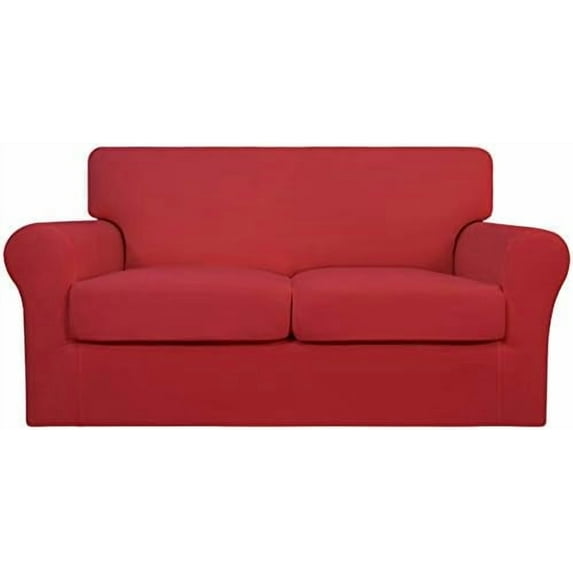 3 Pieces Stretch Soft Couch Cover for Dogs - Washable Sofa Slipcover ...