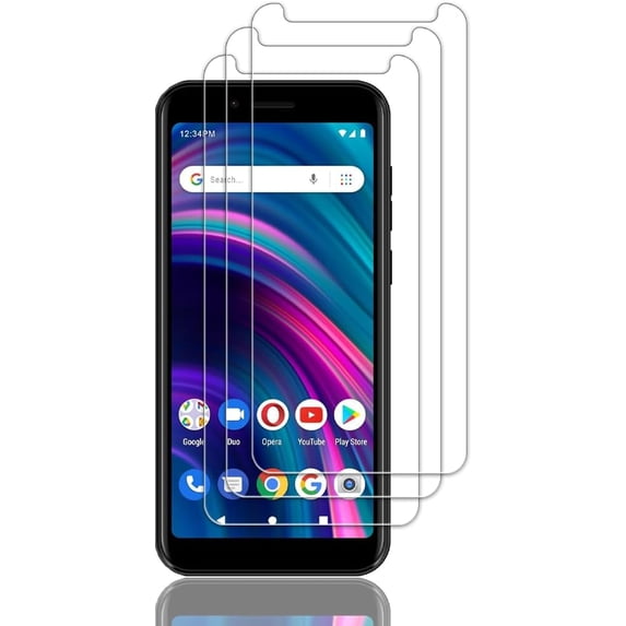 3 Pieces Tempered Glass Screen Protector for BLU C5L MAX 2024 Hardness ...