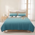 3 Pieces Twin XL Quilt Set,Gradient Color Soft Bedding Sets with 1 ...