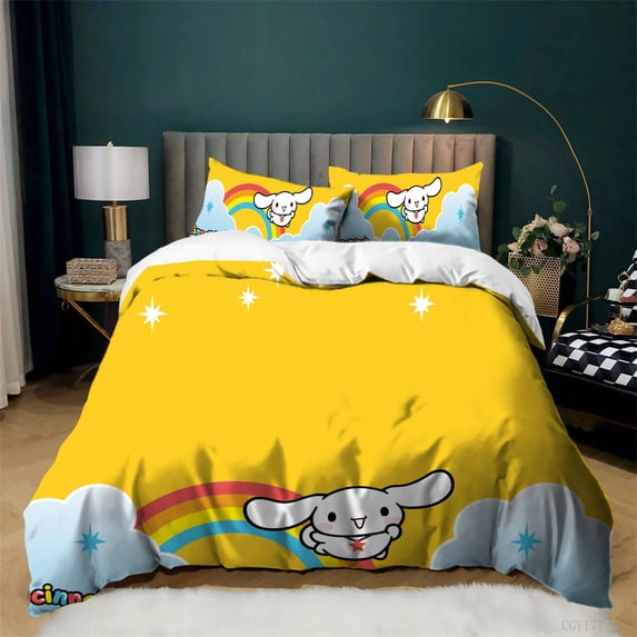 3 Pieces Ultra Soft Duvet Cover Set Cinnamo_roll Comforter Set ...