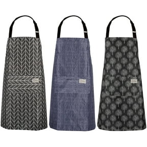Mainstays Chef Kitchen Apron, 28" x 32" Coffee Cotton Bib Apron with ...
