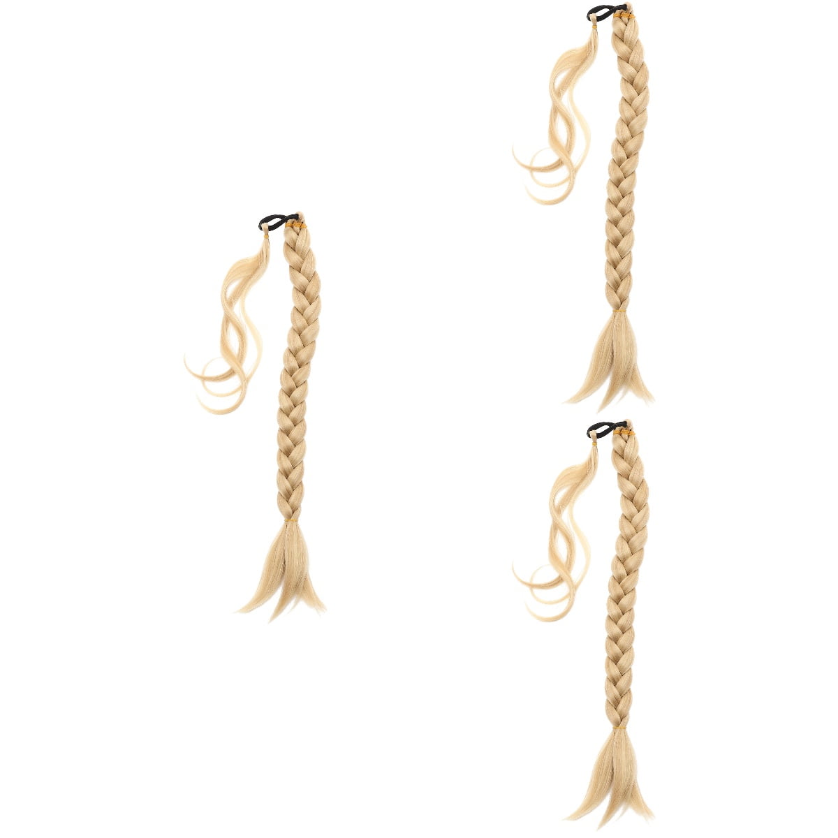 3 Pieces Wig Ponytails Hair Accessories for Women Wigs Yellow - Walmart.com