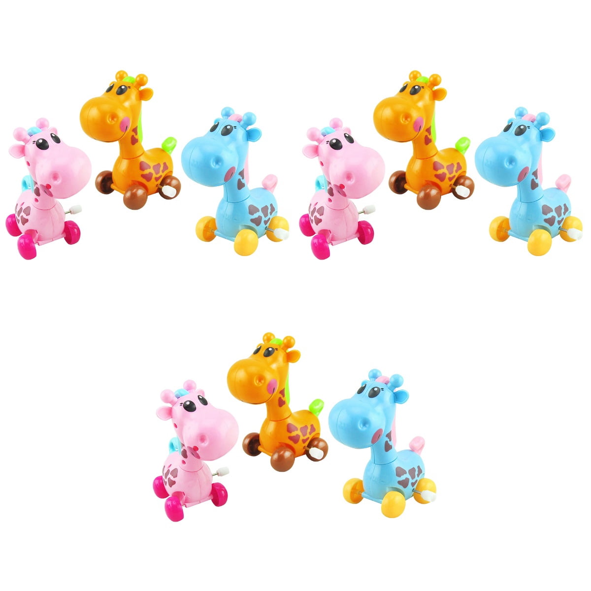 3 Pieces Wind-up Giraffe Toys for Kids Rabbit Clockwork Small Cartoon ...