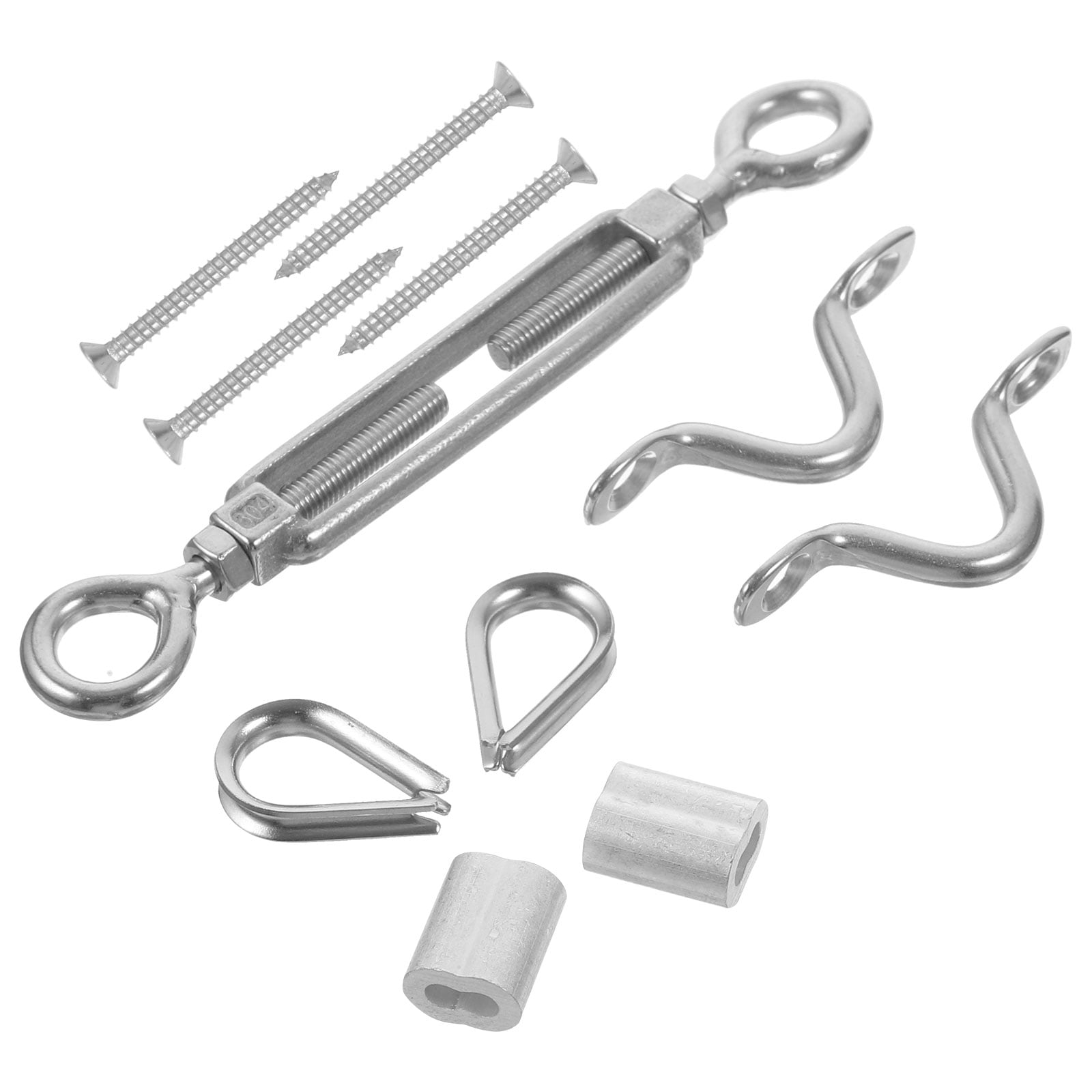 3 Pieces Wire Rope Accessories Adjustable Steel Cable Tensioner ...