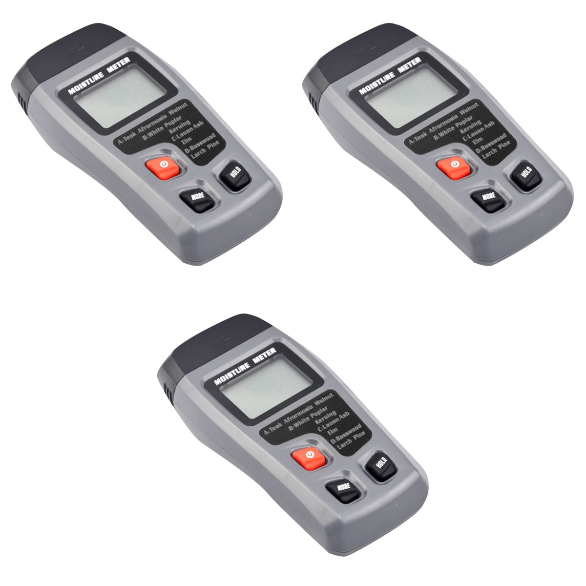 3 Pieces Wood Moisture Tester Firewood Pen Water Leak Detector Meter ...