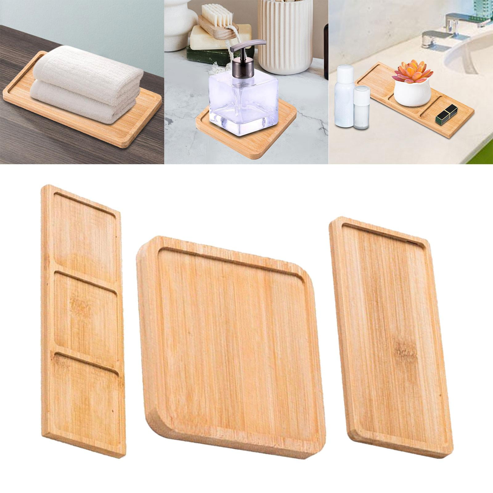 3 Pieces Wooden Flower pot tray water collection tray, storage tray ...
