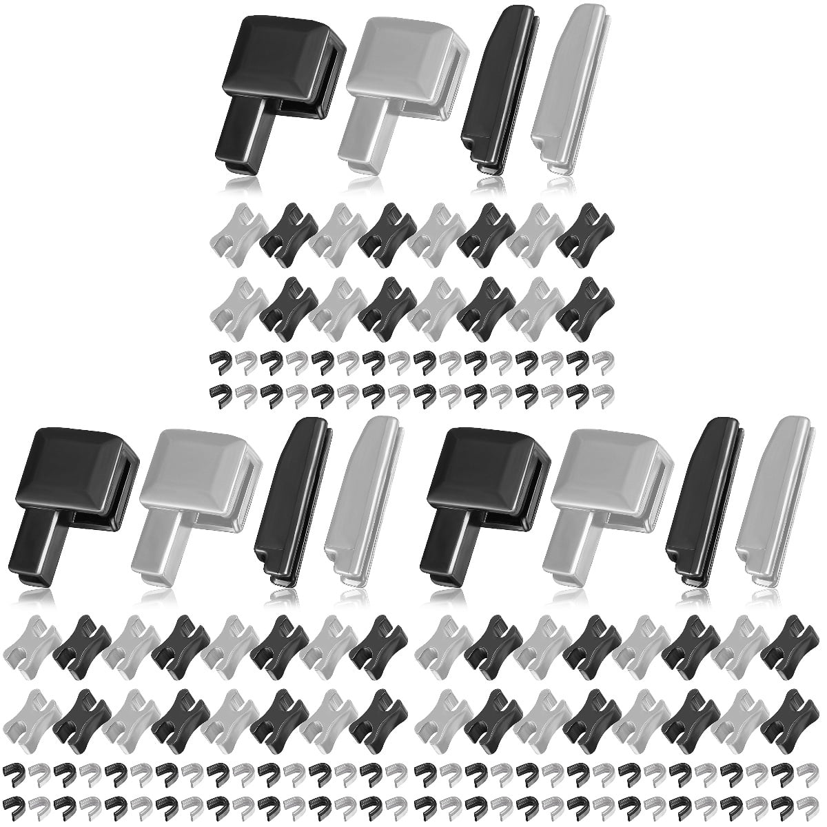 3 Pieces Zipper Buckle Stopper Replacement Jacket Coat Pure Copper ...