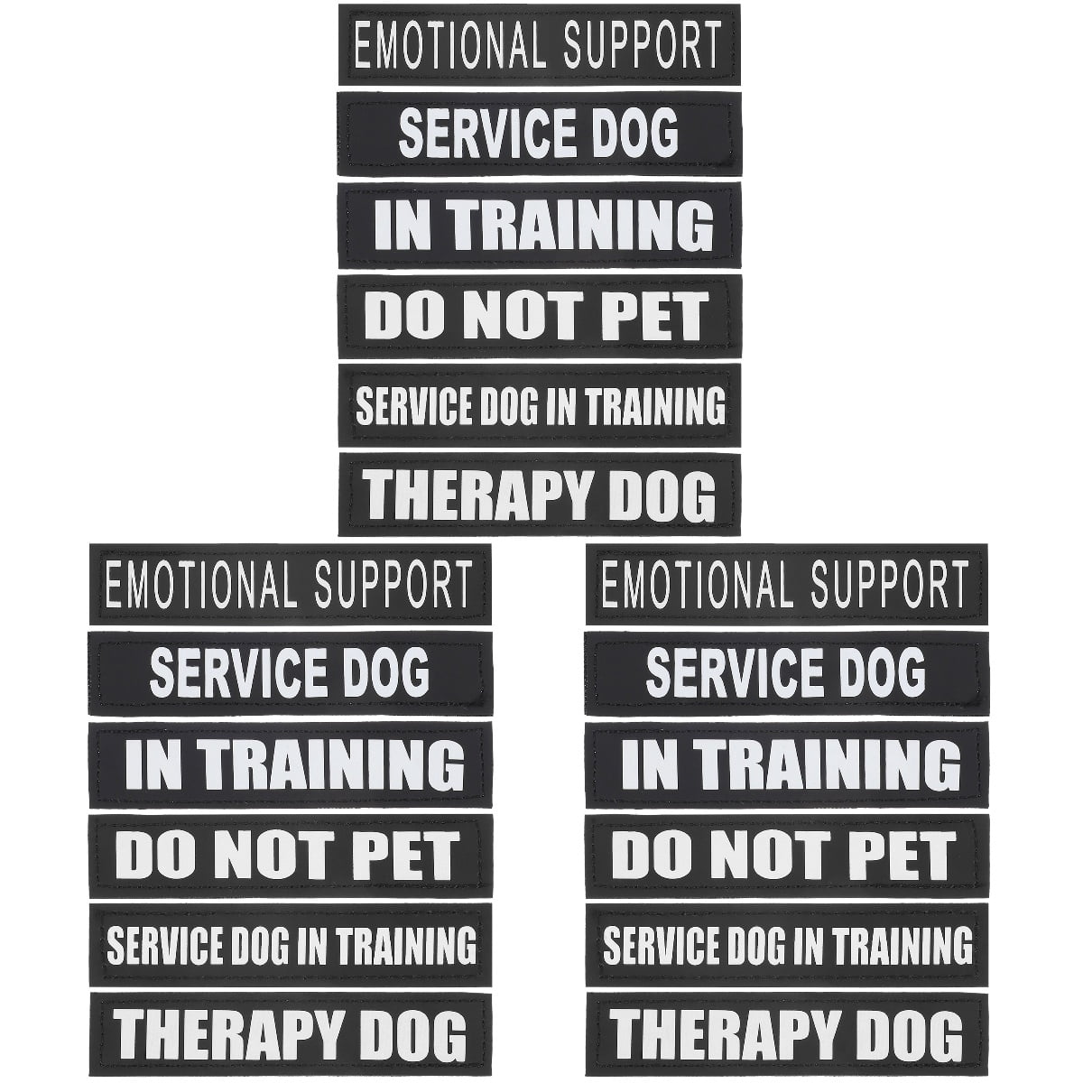 3 Pieces for Dogs Harness with Pet Chest Strap Stickers - Walmart.com