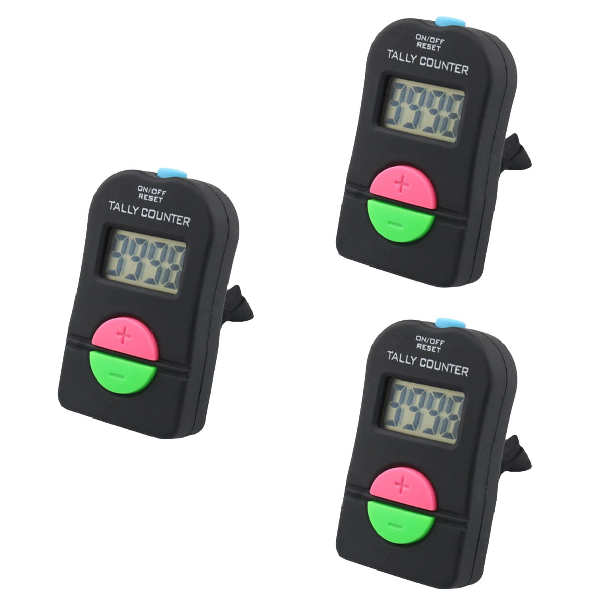 3 Pieces up down Counter Visual Timer Cube Timer Counter Size 1 Black ...