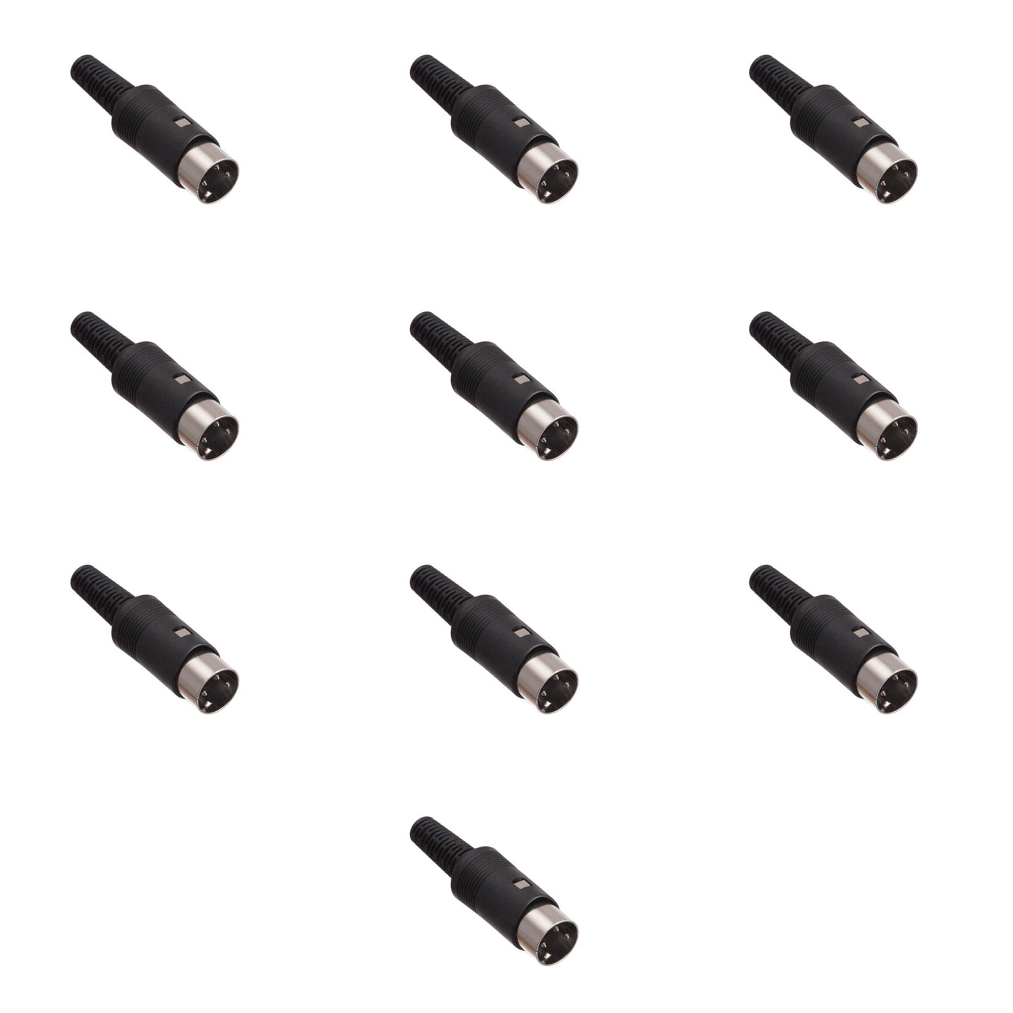 3 Pin DIN Male Solder Connector - Plastic for Audio and Video Equipment ...