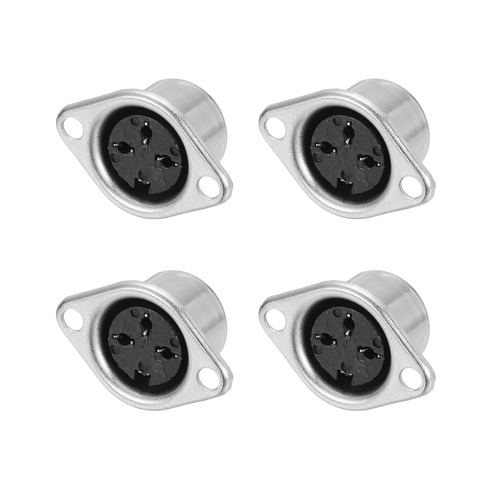 3-Pin DIN Socket Female Jack Socket Connector Panel Mount,Pack of 4 ...