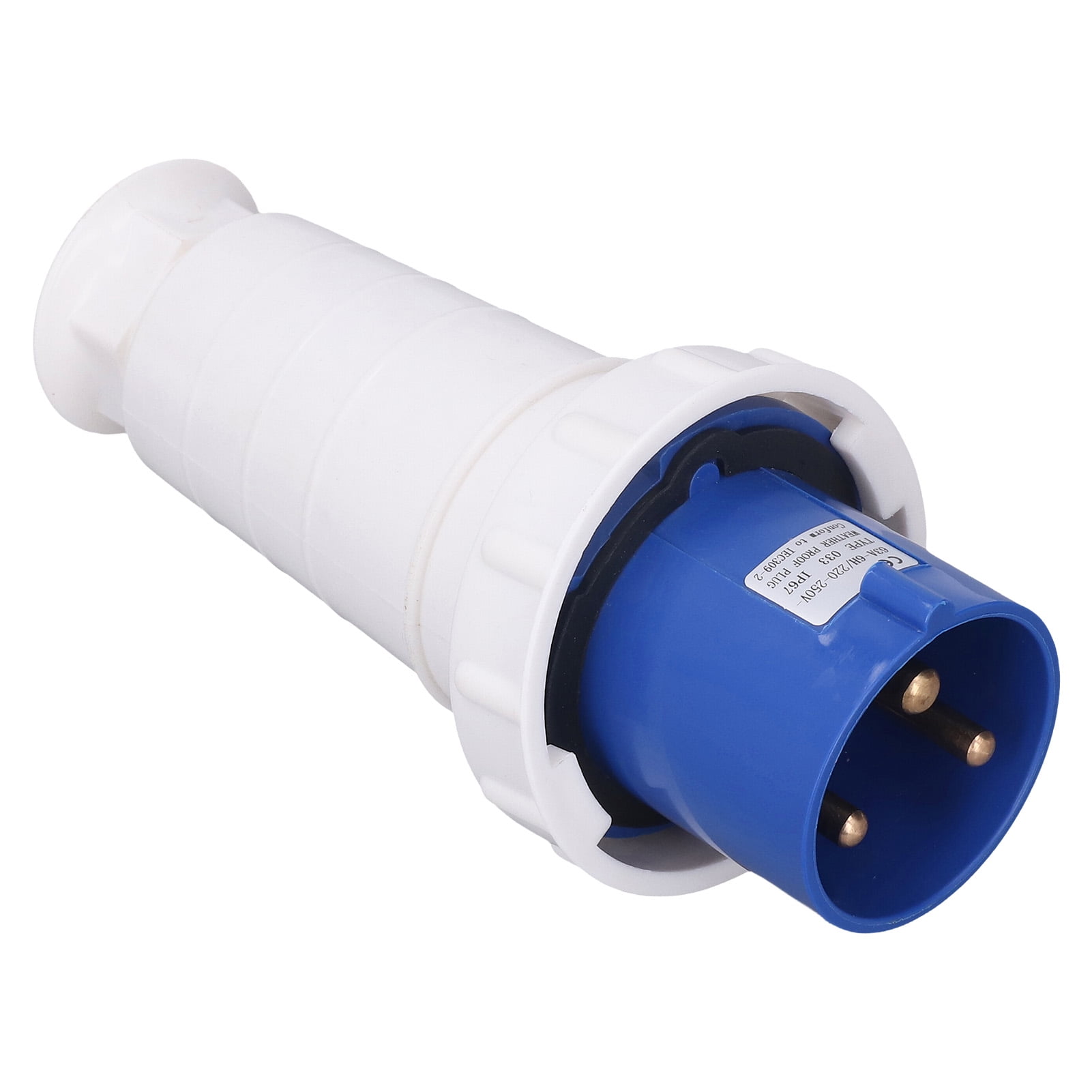3 Pin Industrial Plug - IP67 Waterproof Electrical Power Connector, PP ...