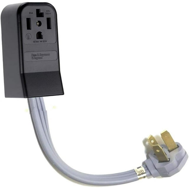 3-Pin Male 220/250V Plug To 14-30R 220/250V 4-Prong Female Receptacle ...