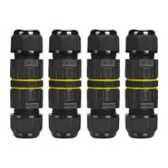 Uxcell Waterproof Connector Electrical Quick Connect 1 Pin Male Female ...