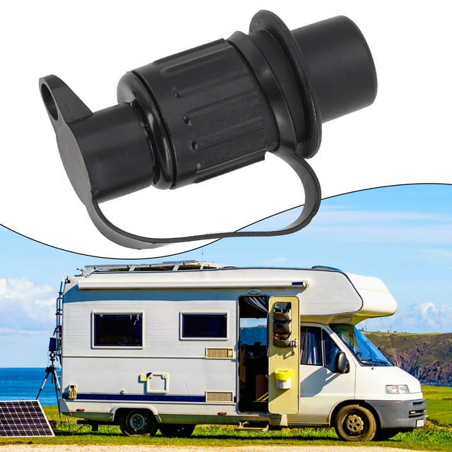 3 Pin Trailer Socket Connectors Round 3 Pole Plug-in Trailer Tractor ...