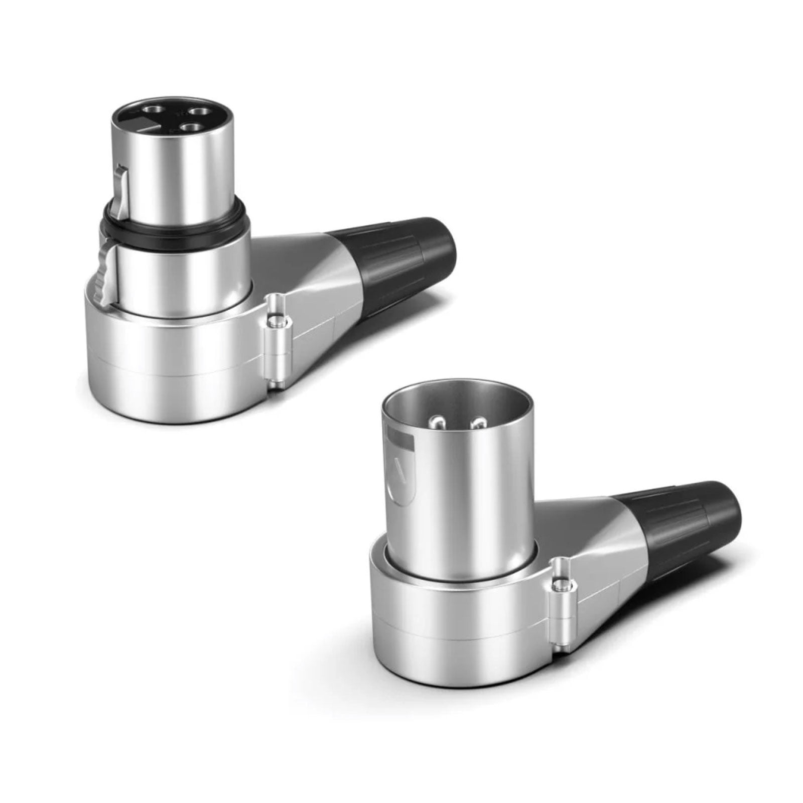 3 Pin XLR Adapter Metal 3-Pin Connector Microphone Plug Male/Female ...