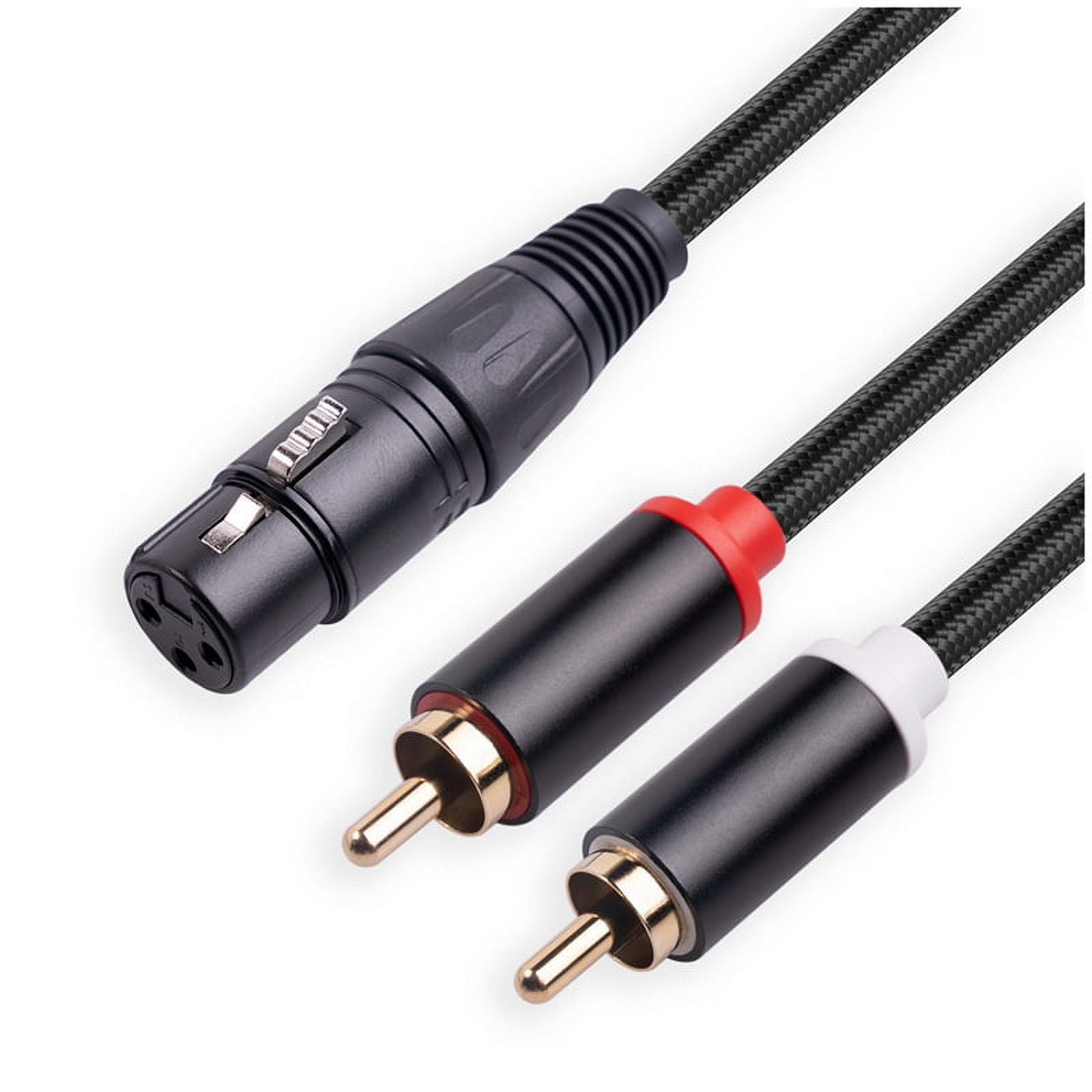 3 Pin XLR Female to Dual Male Y Splitter Cable,Mixer Amplifier Audio Cable,Stereo Audio ...