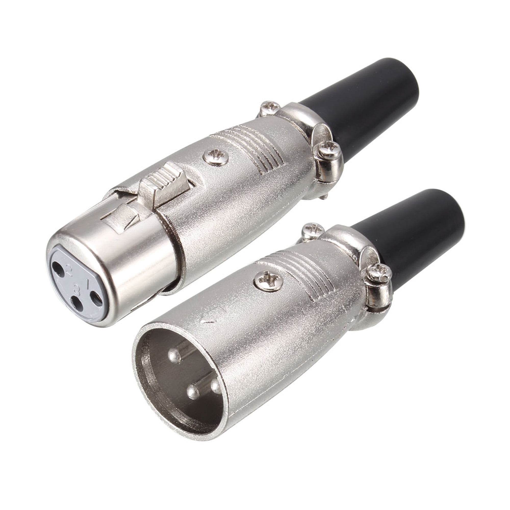 3-Pin XLR Male /Female Female Connector For Microphone Mic Cable Plug ...