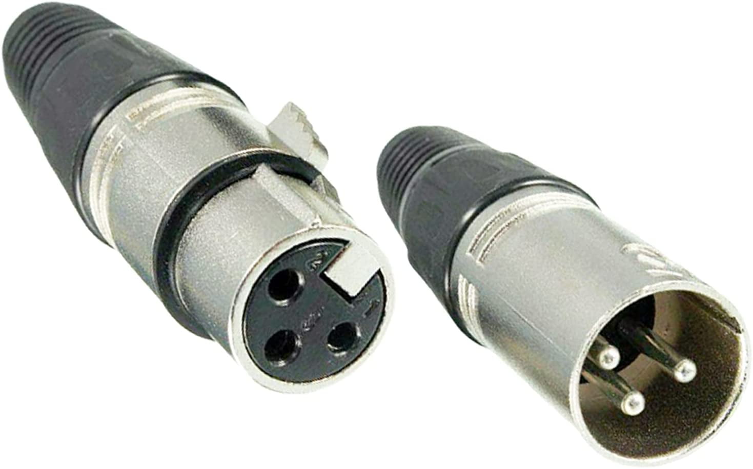 3 Pin XLR Male Female Microphone Audio Cable Connector Solder Snake Plug Mic XLR Adapter ...