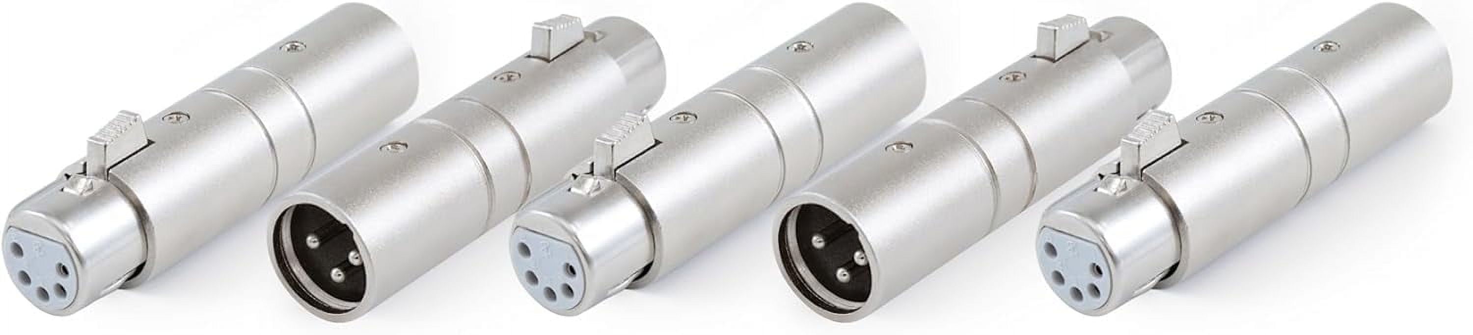 3 Pin XLR Male to 5 Pin XLR Female DMX Converter Adapter 70030 for ...