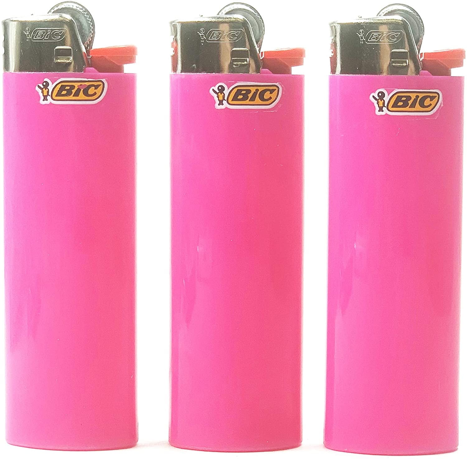 3 Pink Bic Lighters Regular Size - Walmart.com