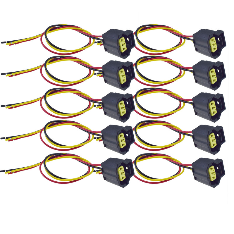 3 Pins 3 Wire Alternator Repair Connector Pigtail WPT118, MD83243 For ...