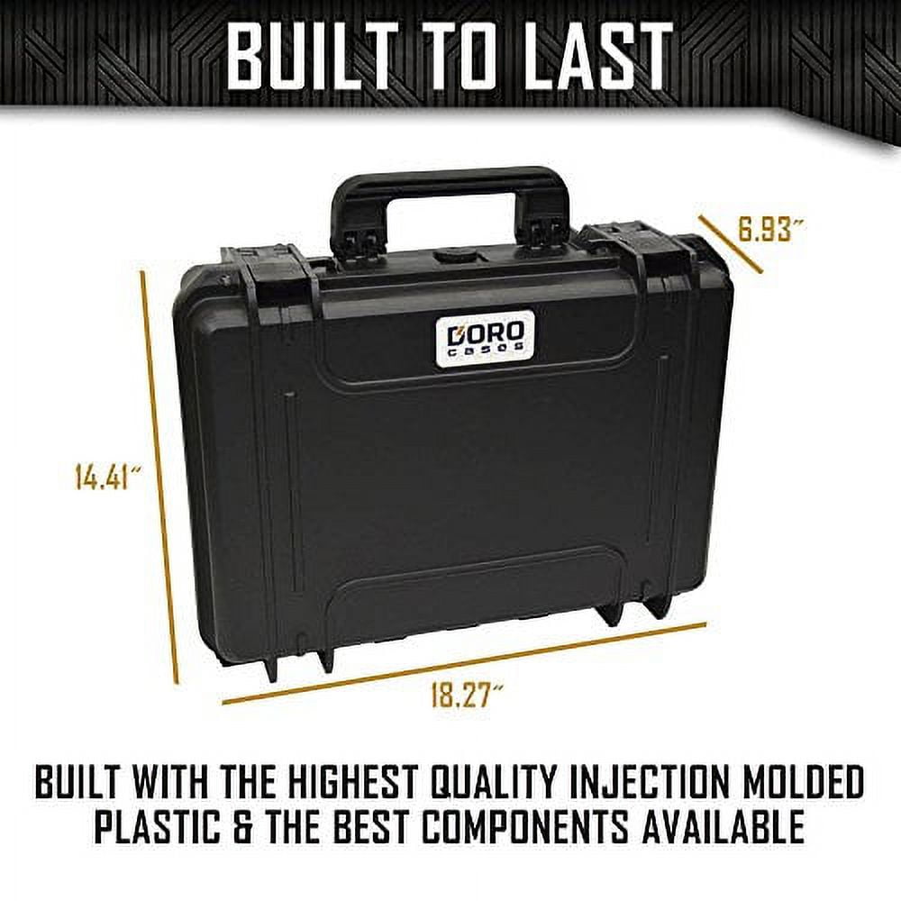 3 Pistol 12 Magazine + Accessories Storage Doro Waterproof Pistol Case ...