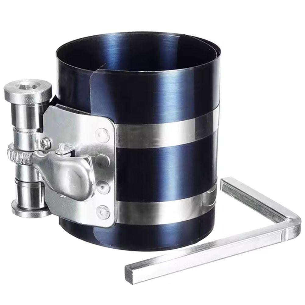 3” Piston #Ring# Compressor, Adjustable Ratchet Piston Installer Tool ...