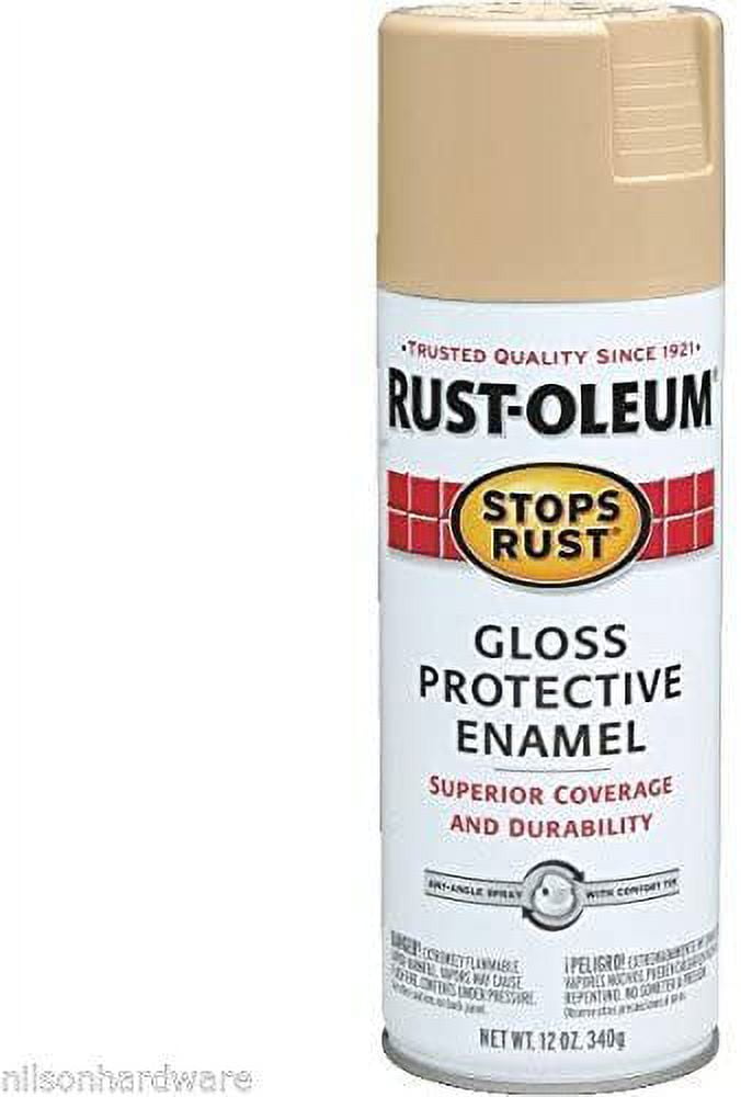 3 Pk 12 Oz Sand Rust-Oleum Stops Rust Anti-Rust Gloss Spray Paint 7771 ...