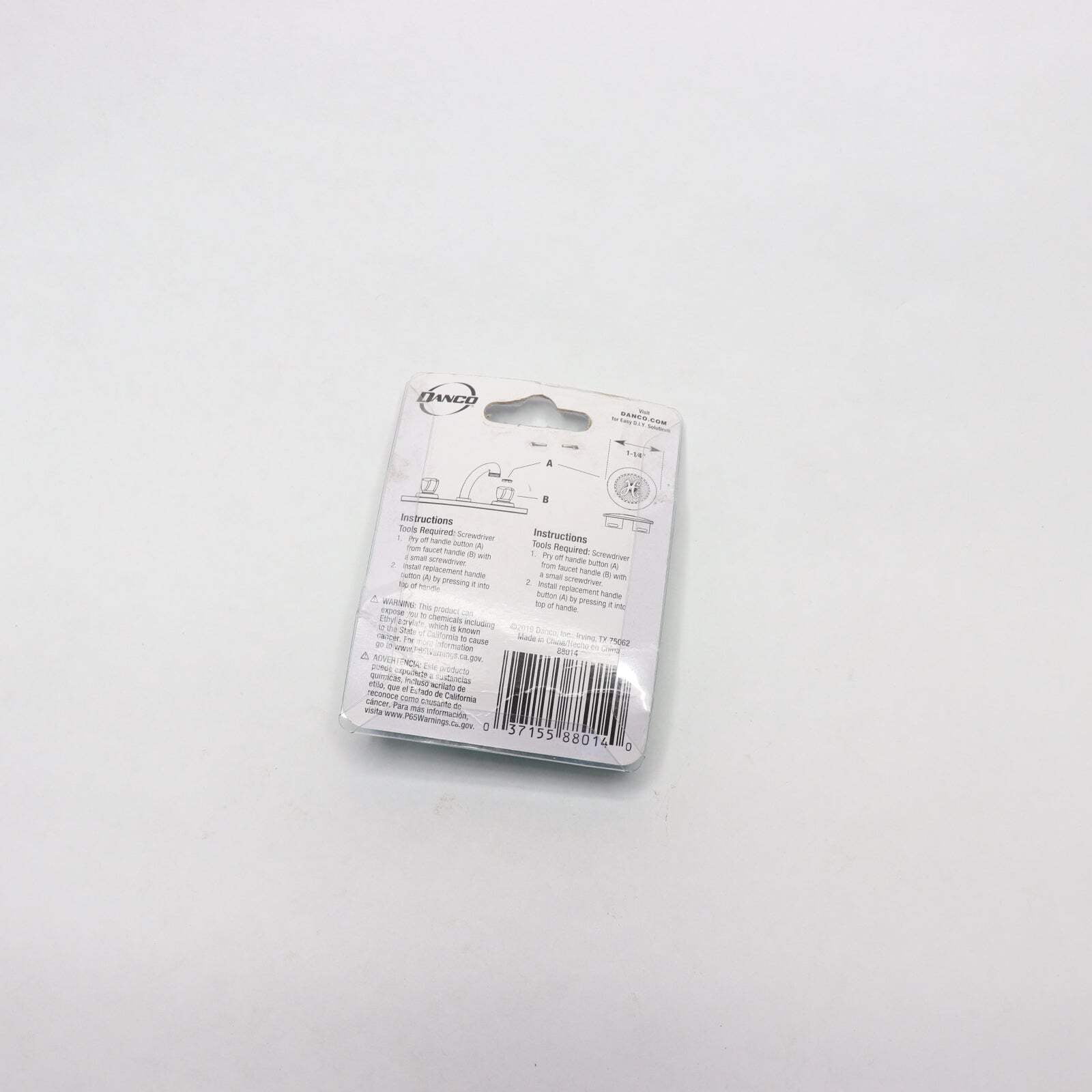 (3-Pk) Danco Hot/Cold/Diverter Index Buttons for Faucet Handles Clear ...