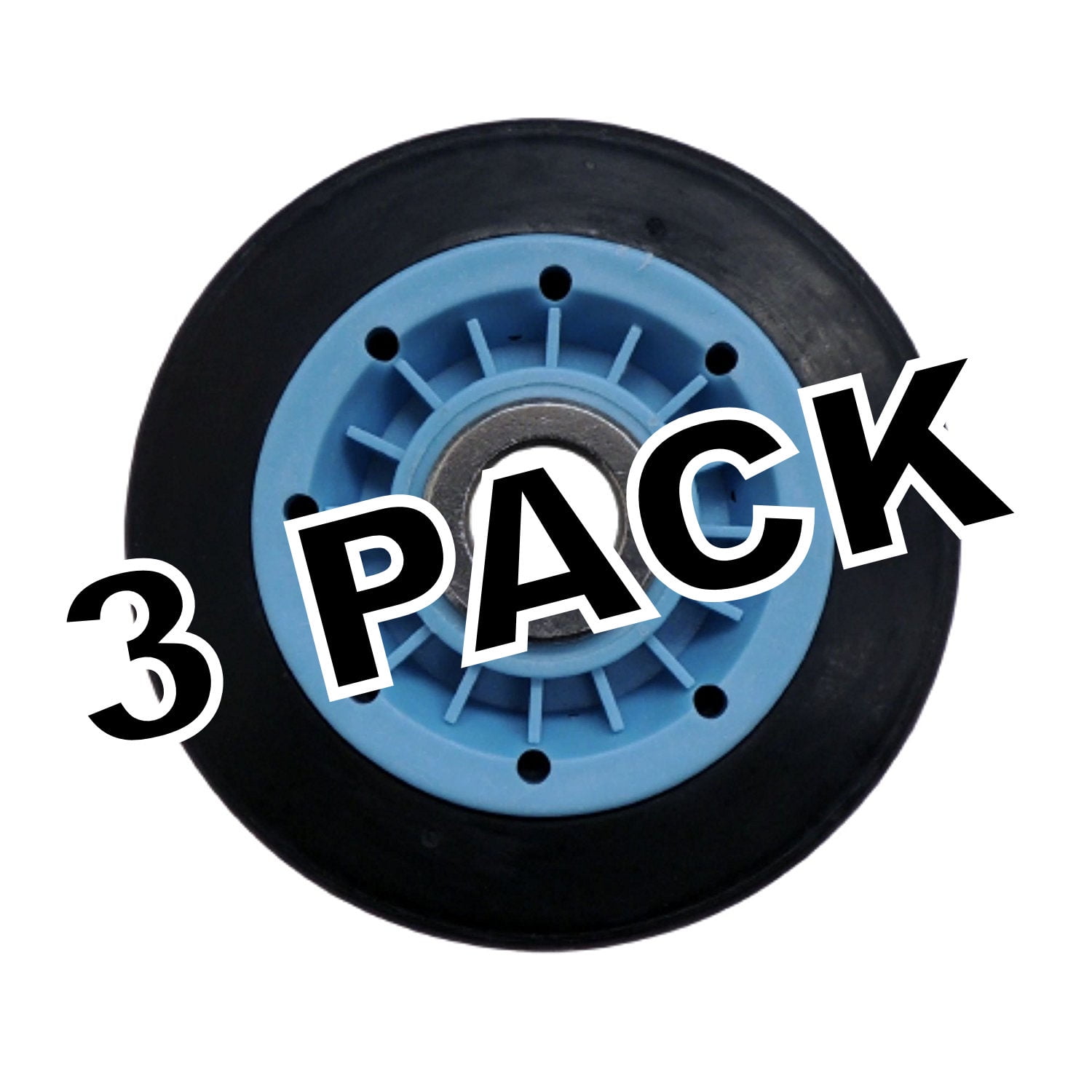 3 Pk, Dryer Drum Roller Assembly for LG, AP5669956, PS7321740 ...
