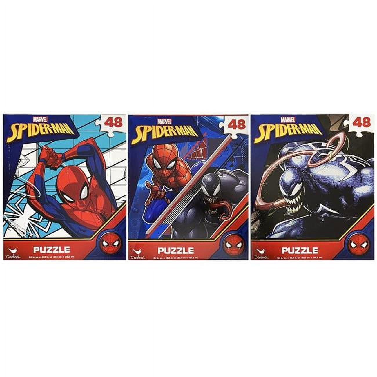 3 Pk. Marvel Spider-Man 48 Piece Jigsaw Puzzle (Assorted Designs ...