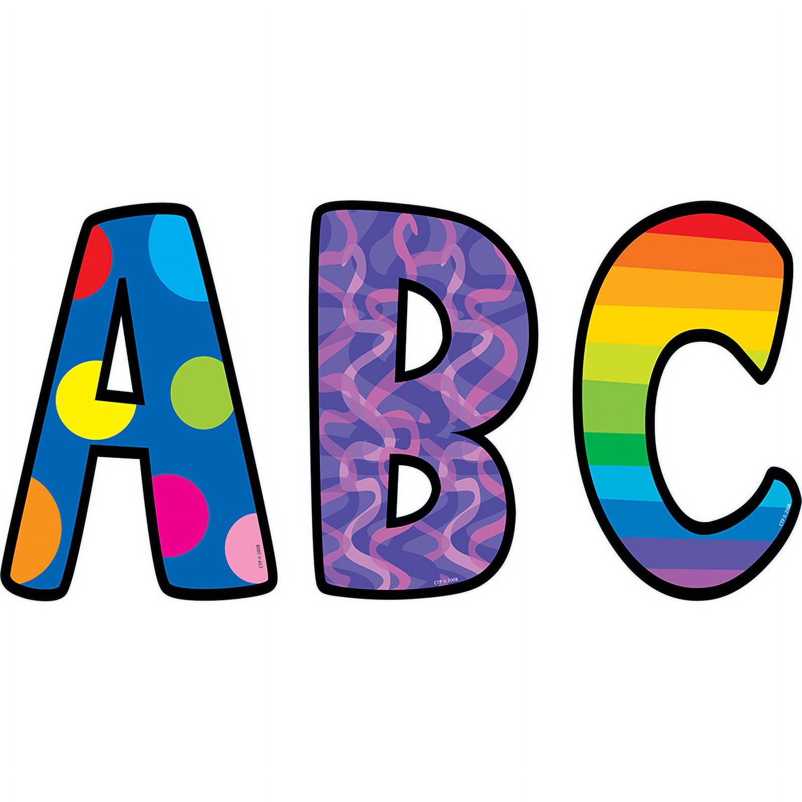 (3 Pk) Poppin Patterns Designer 7In Letters - Walmart.com