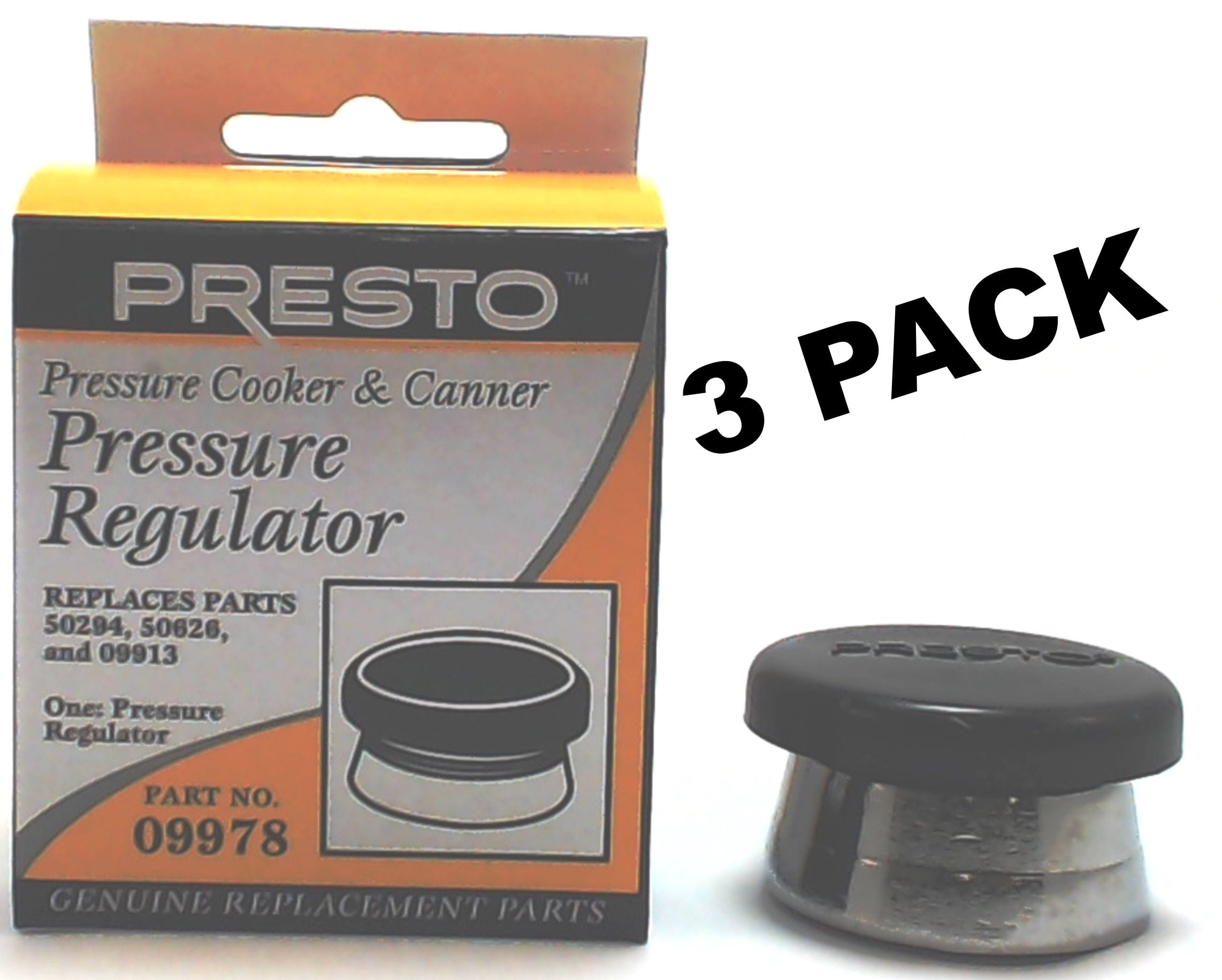 3 Pk, Presto Pressure Cooker Regulator 09978 - Walmart.com