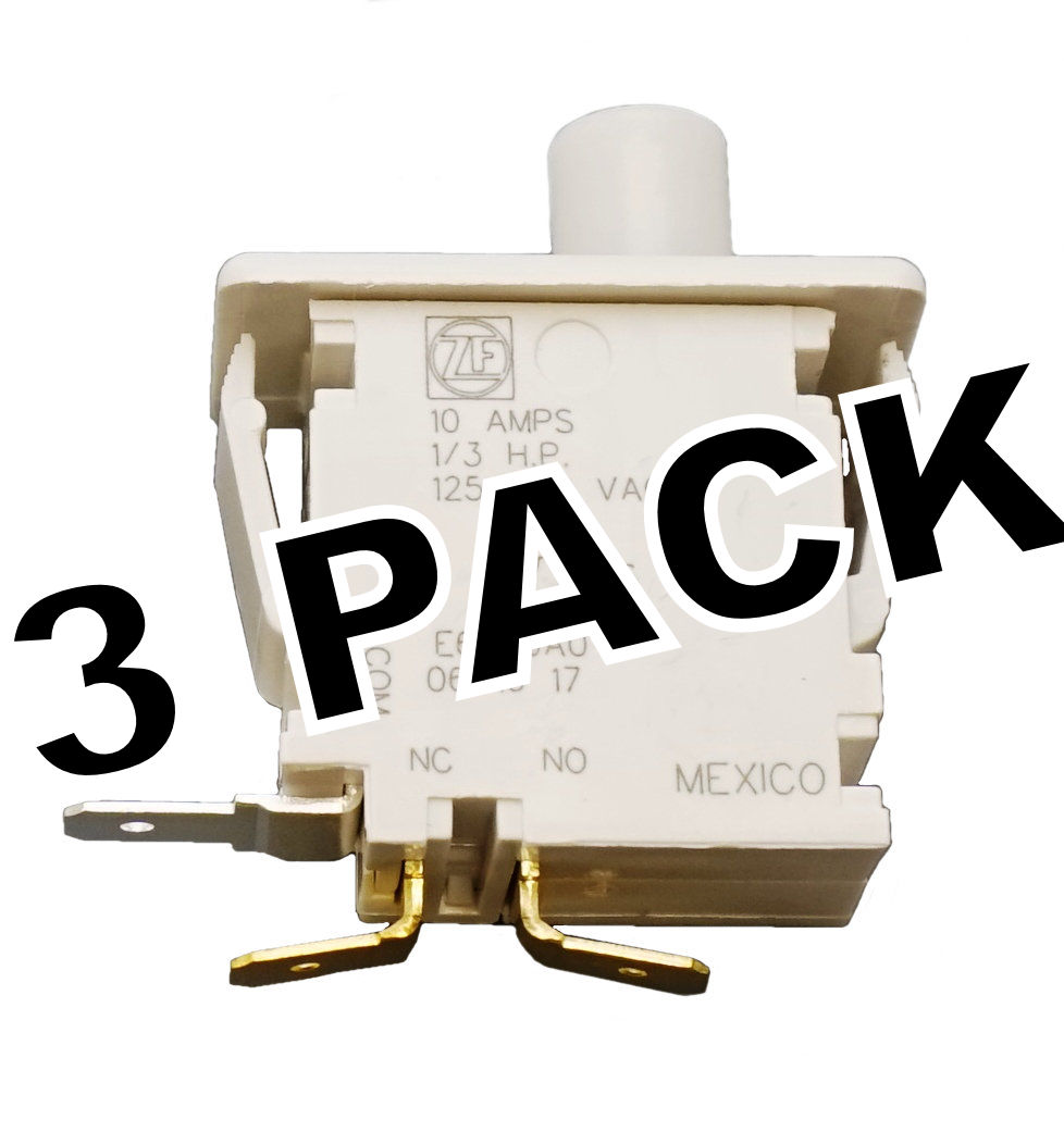 3 Pk, Universal Dryer Door Switch for Whirlpool, W10169313, 512973 ...