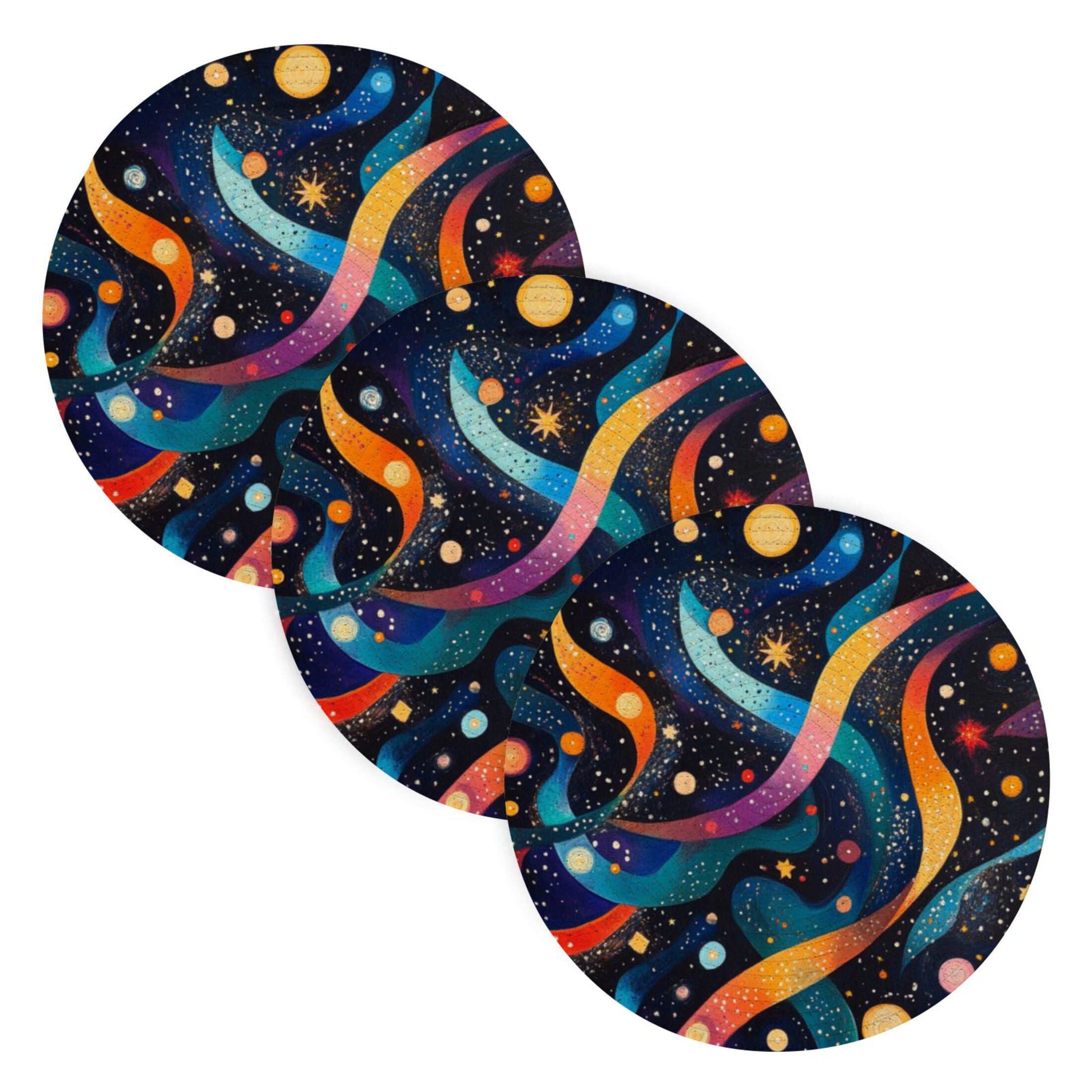 3 Place Mat Pan Bowl Mat Teacup Mat 15x15x24 Inch Tray Mat Kitchen Pot ...