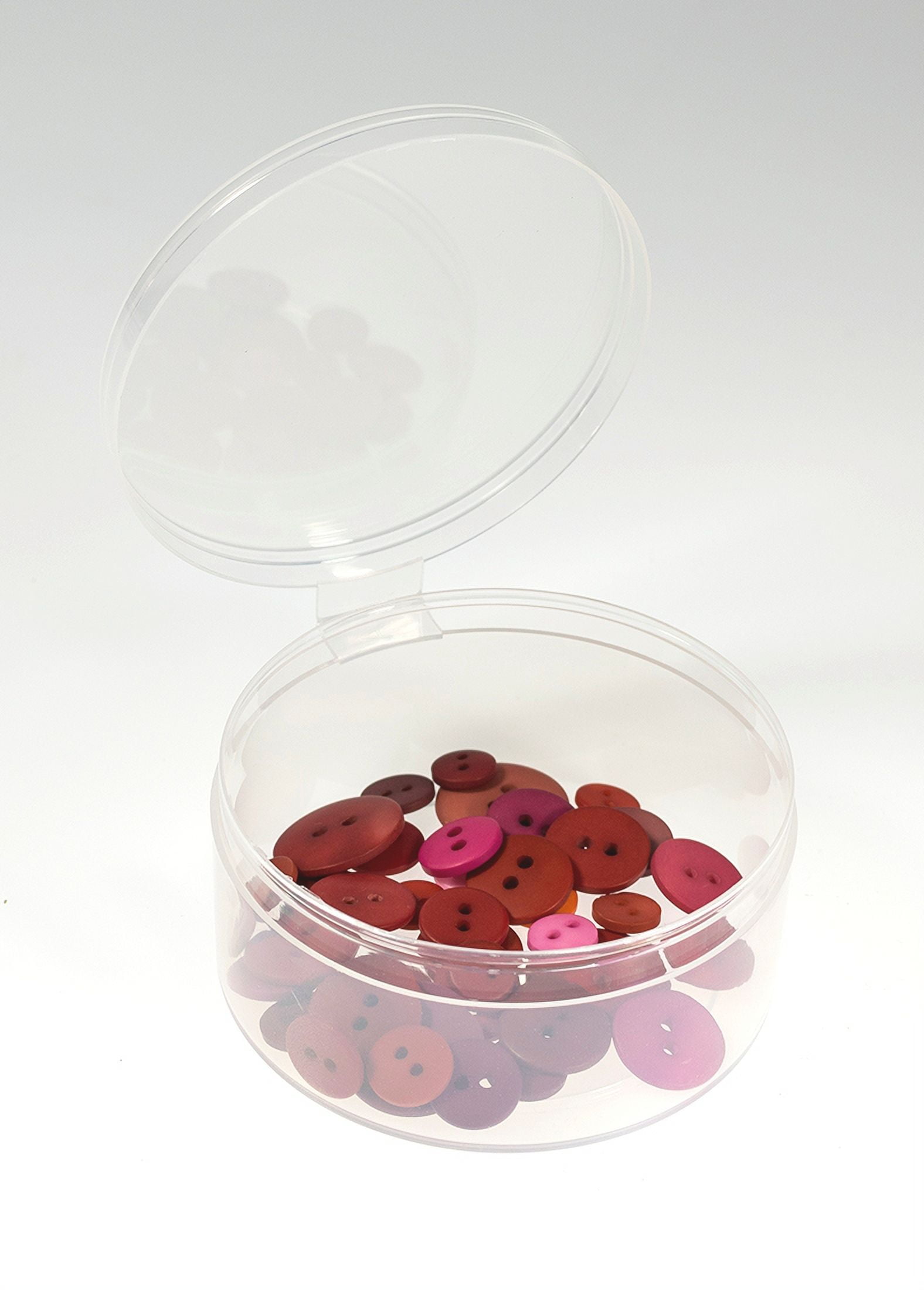 3" Plastic Containers With Attached Lids-6 Pack - Walmart.com