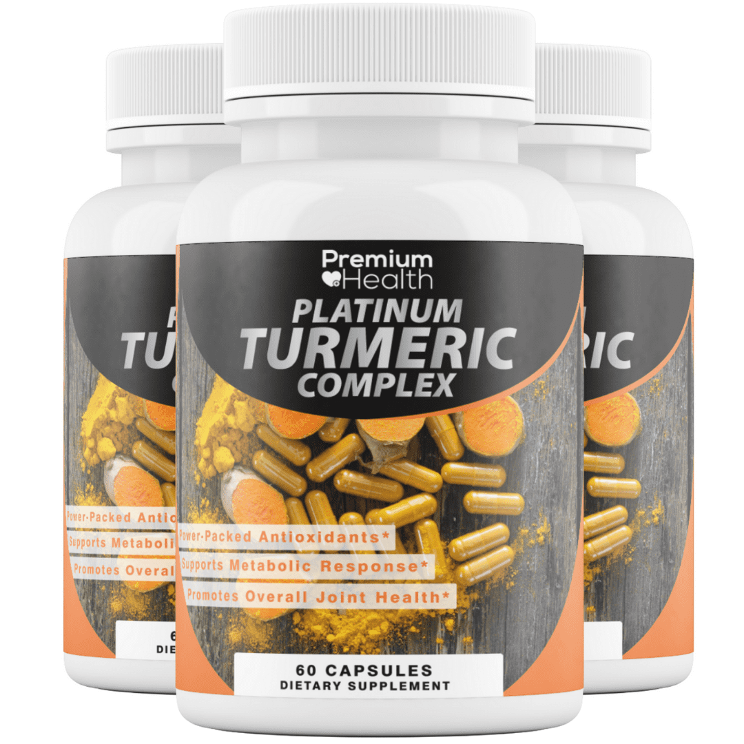 3 Platinum Turmeric Complex - 3 Bottles 180 Capsules - Walmart.com