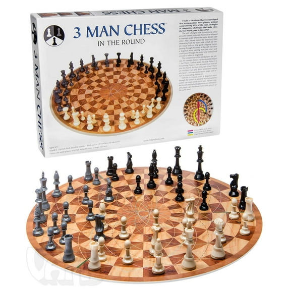 Free Shipping! 3 Player Circular Chess - Walmart.com - Walmart.com