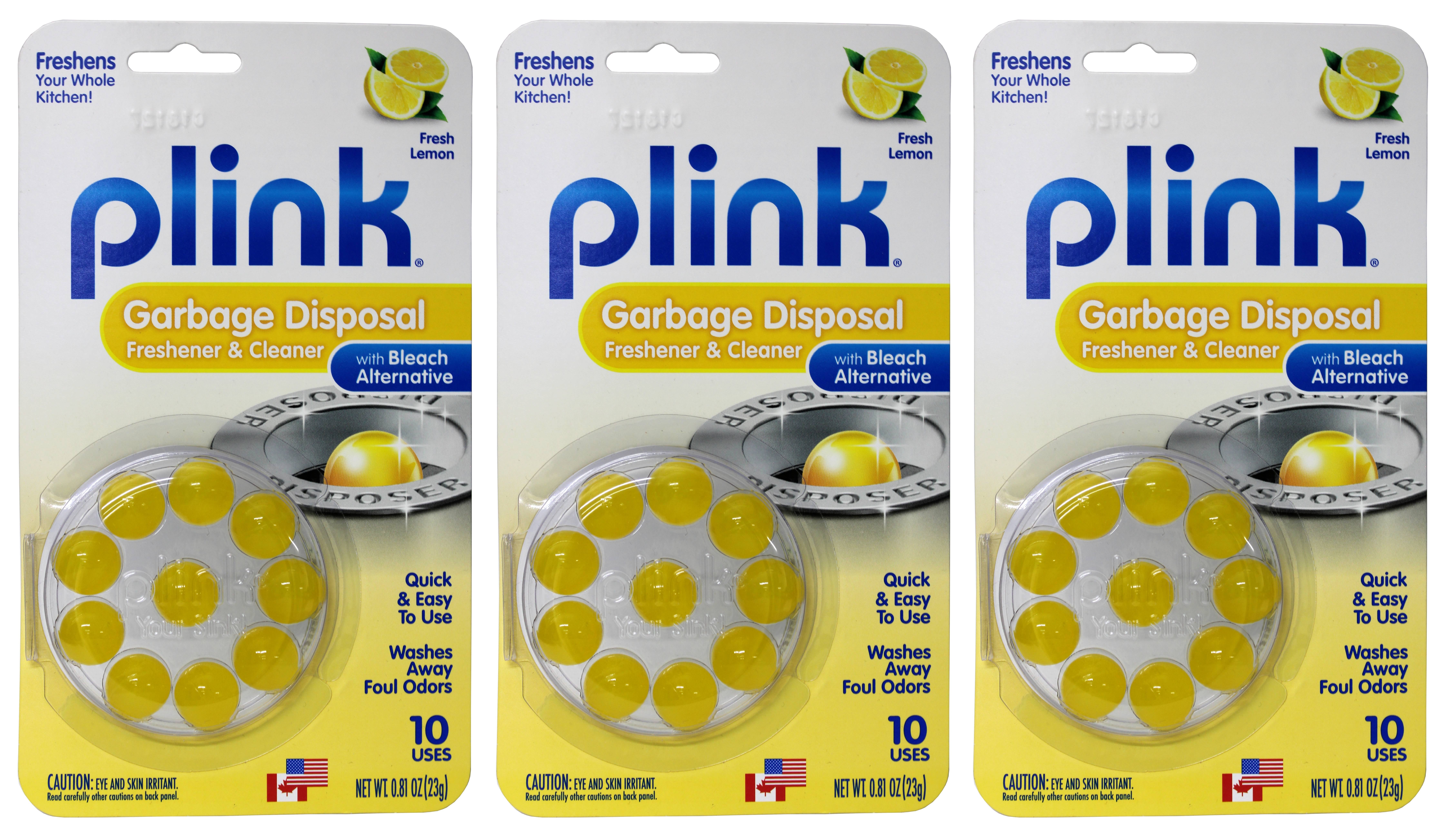 Plink Fresh Lemon Kitchen Sink Freshener, Garbage Disposal Cleaner ...