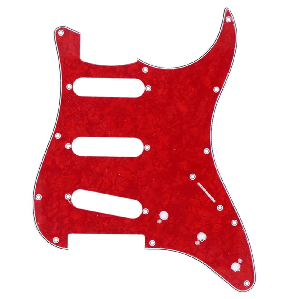 3 Ply 11 Holes Electric Guitar Guard Scratch Plate Colorful Celluloid ...