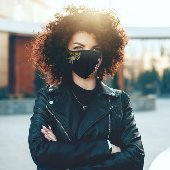 3-Ply Adult Washable Cloth Face Mask Reusable and Adjustable with ...