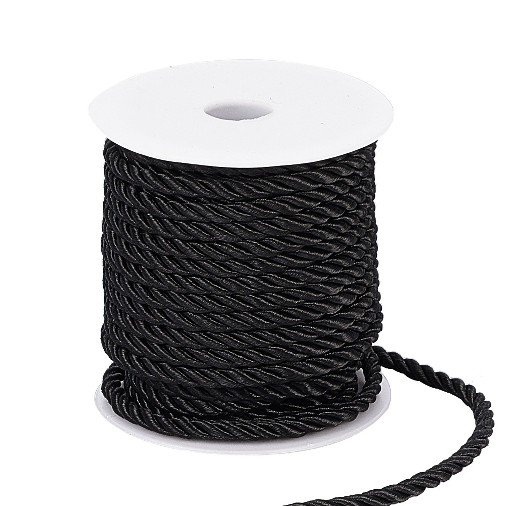 3-Ply Polyester Cord with Spool Twisted Rope for DIY Cord Jewelry ...