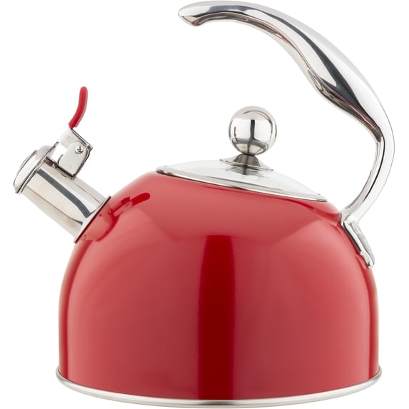 3-Ply Stainless Steel Tea Kettle, 2.6 Quart Stovetop Hot Water Pot with ...