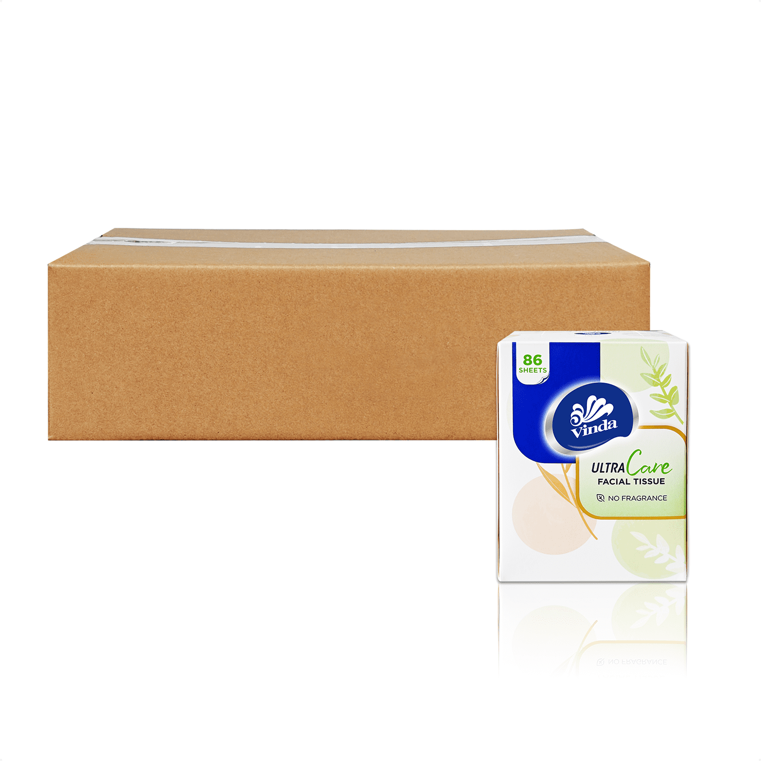 3-Ply Ultra Care Facial Tissues, 86 Count Each Box, 8 Cube Boxes ...